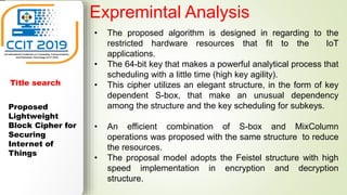 Proposed Lightweight Block Cipher Algorithm for Securing Internet of ...