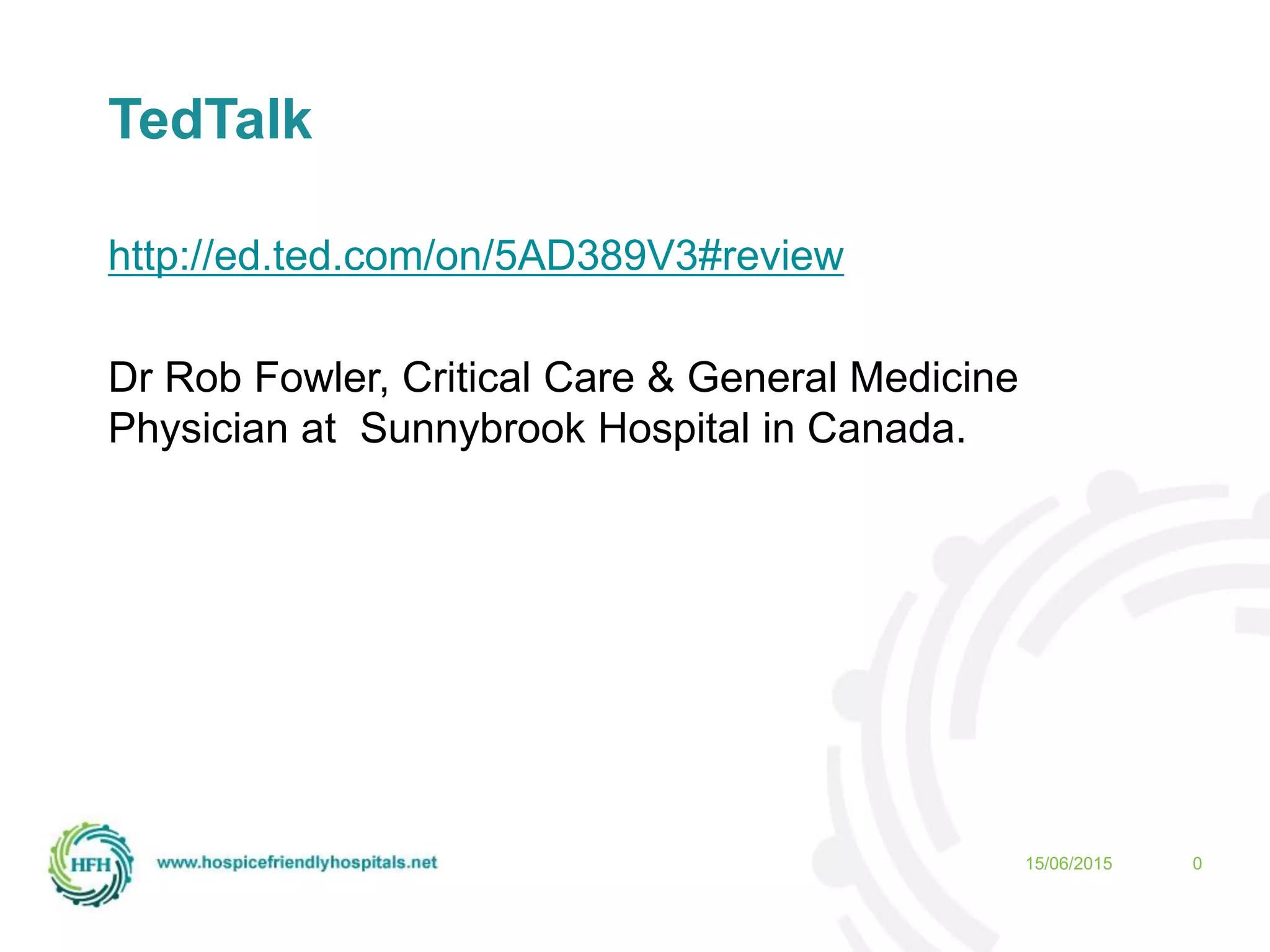 'End of Life Care in the Intensive Care Unit (ICU)' (Presentation from ...