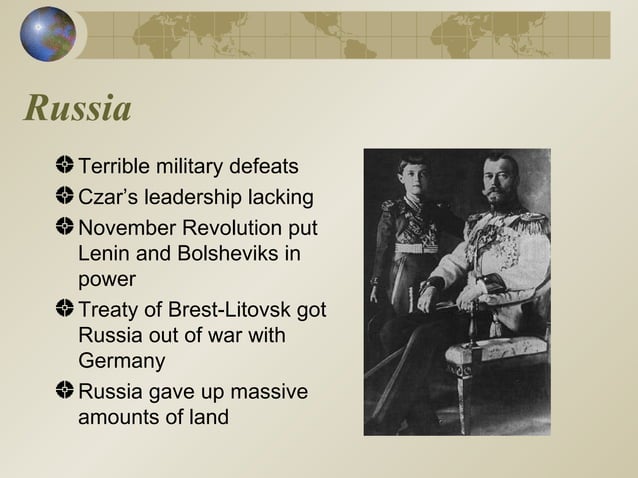 End of WWI | PPT