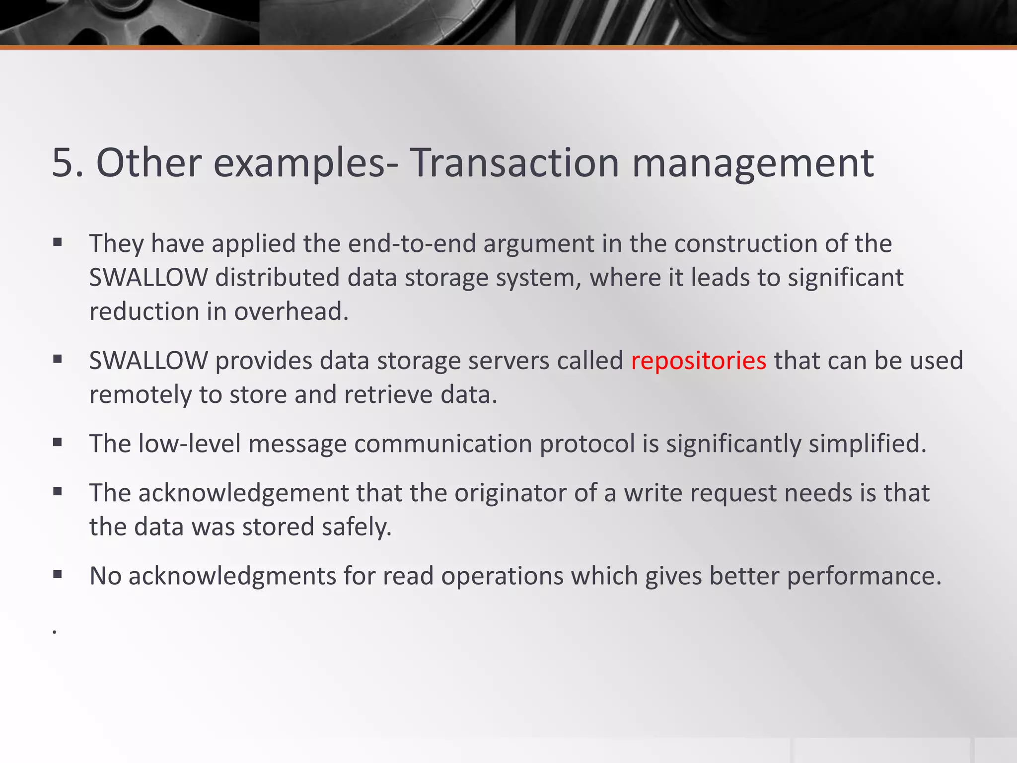 End to-end arguments in system design | PPTX