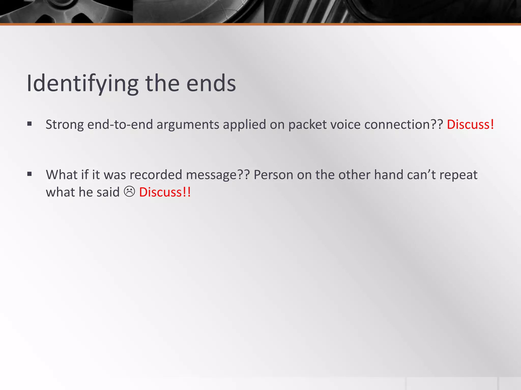 End to-end arguments in system design | PPTX