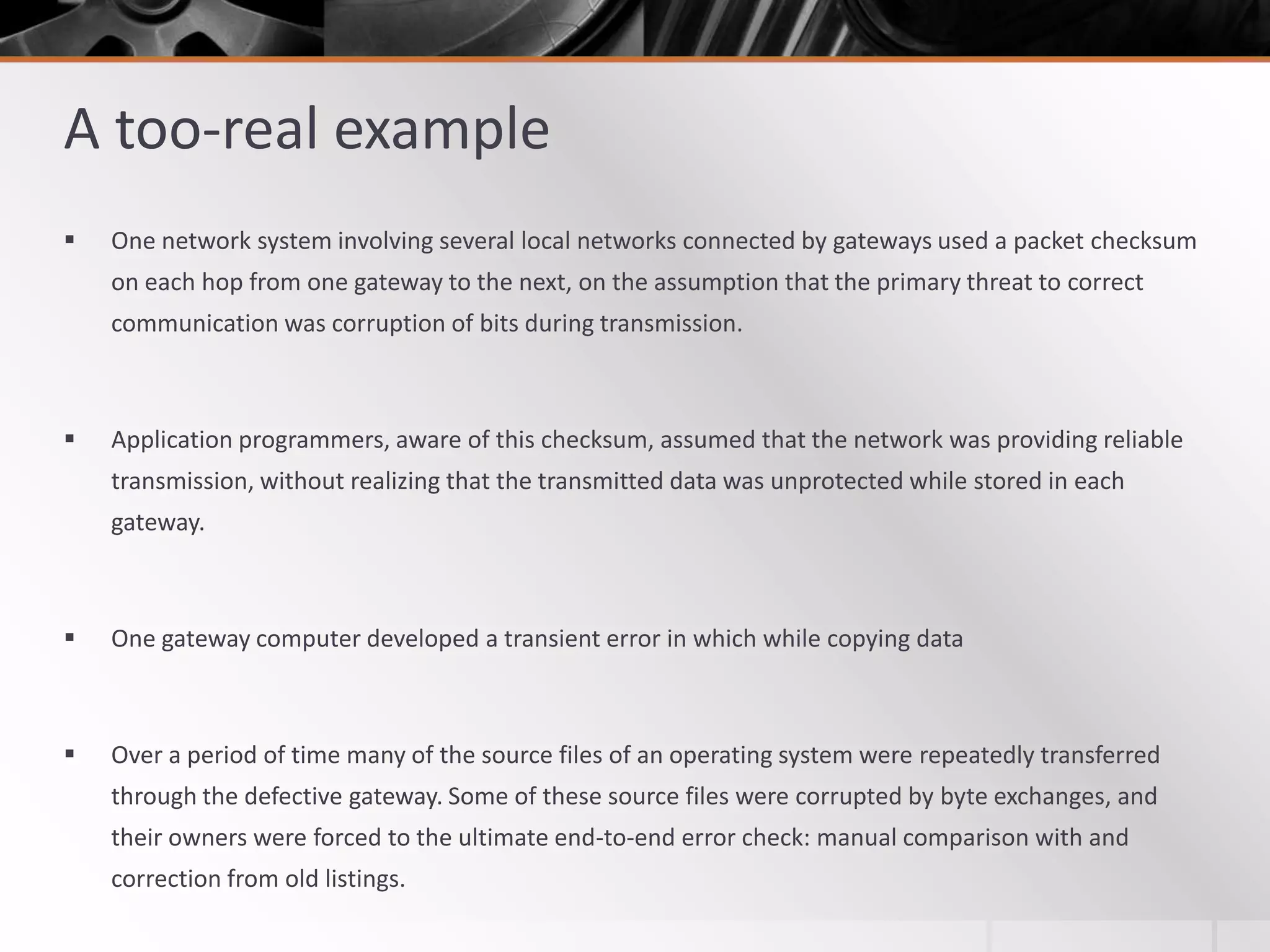 End to-end arguments in system design | PPTX