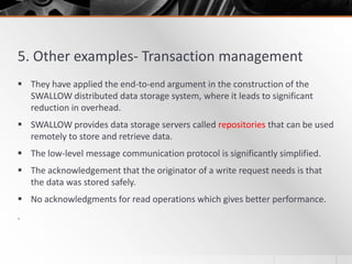 End to-end arguments in system design | PPTX