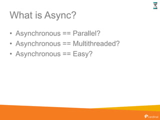 End to-end async and await | PPTX | Web Development | Internet
