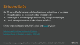End to-end large messages processing with Kafka Streams & Kafka Connect | PPT
