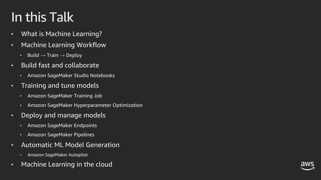 End-to-End Machine Learning with Amazon SageMaker | PPT