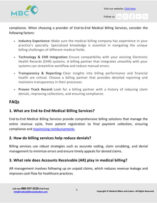 End-to-End Medical Billing Services for Maximum Reimbursements ...
