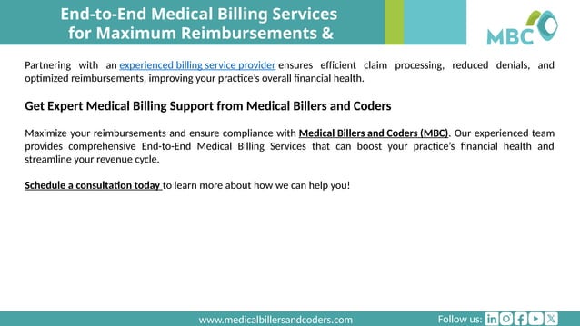 End-to-End Medical Billing Services for Maximum Reimbursements ...