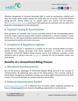 End-to-End Medical Billing Services for Maximum Reimbursements ...
