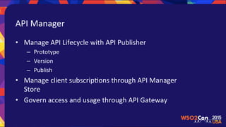 WSO2Con USA 2015: End-to-end Microservice Architecture with WSO2 ...