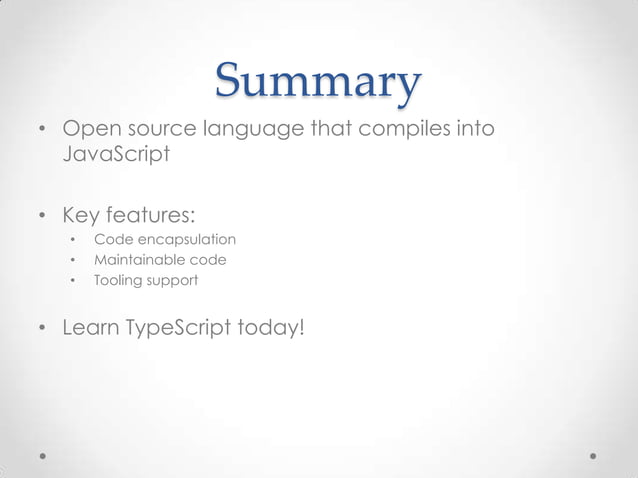 End-to-End SPA Development using TypeScript | PPT