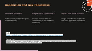 End-to-End Stroke Imaging Analysis Using Effective Connectivity and Interpretable Artificial ...