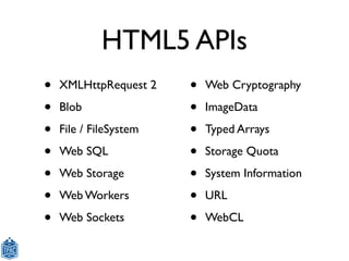 End-to-end W3C APIs - tpac 2012 | PDF