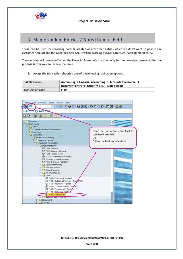 SAP FI AR: End User Guide for Beginners | PDF