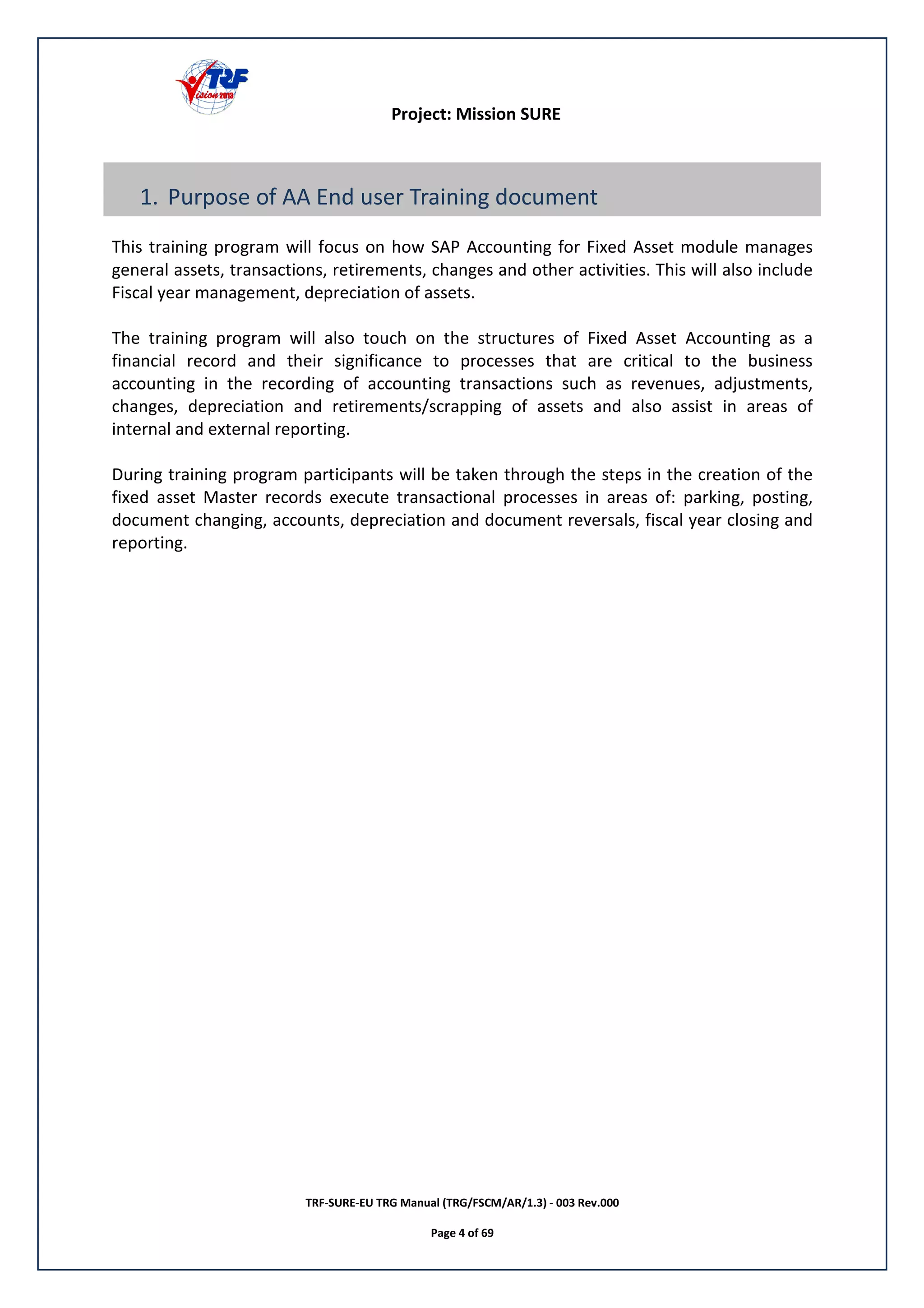 SAP FI Asset Accounting: End User Guide for Beginners | PDF