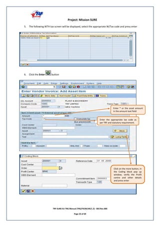SAP FI Asset Accounting: End User Guide for Beginners | PDF