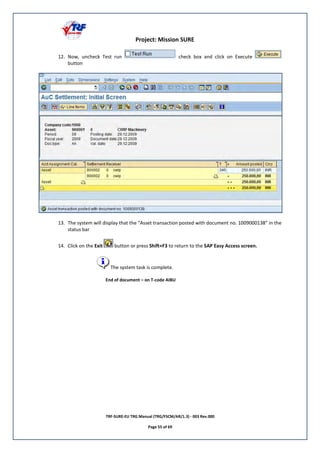 SAP FI Asset Accounting: End User Guide for Beginners | PDF
