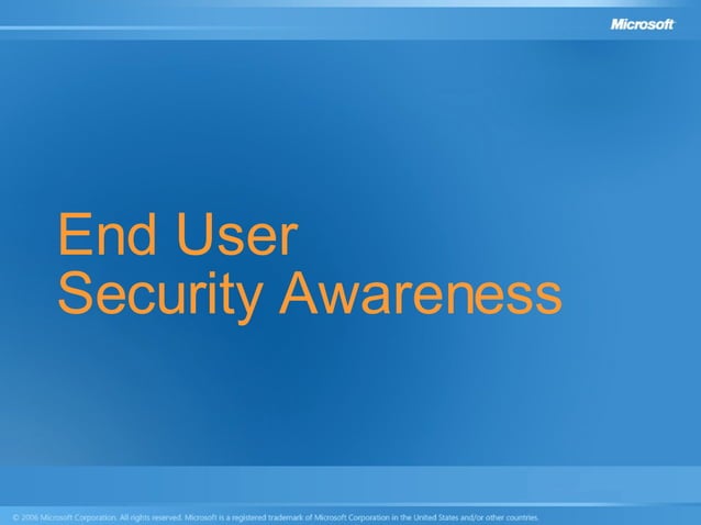 End User Security Awareness Presentation | PPT