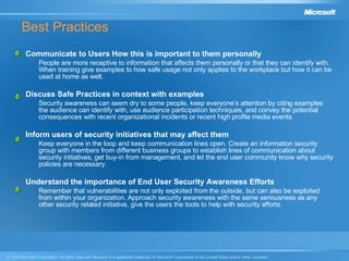 End User Security Awareness Presentation | PPT
