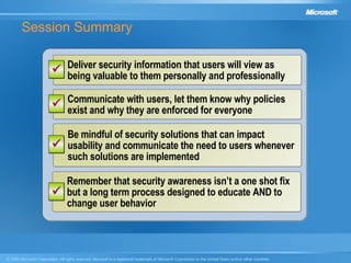 End User Security Awareness Presentation | PPT