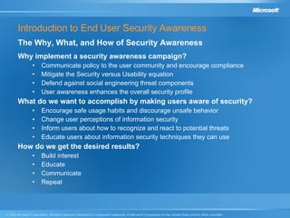 End User Security Awareness Presentation | PPT