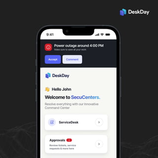 DeskDay End-user application for MSPs | PDF