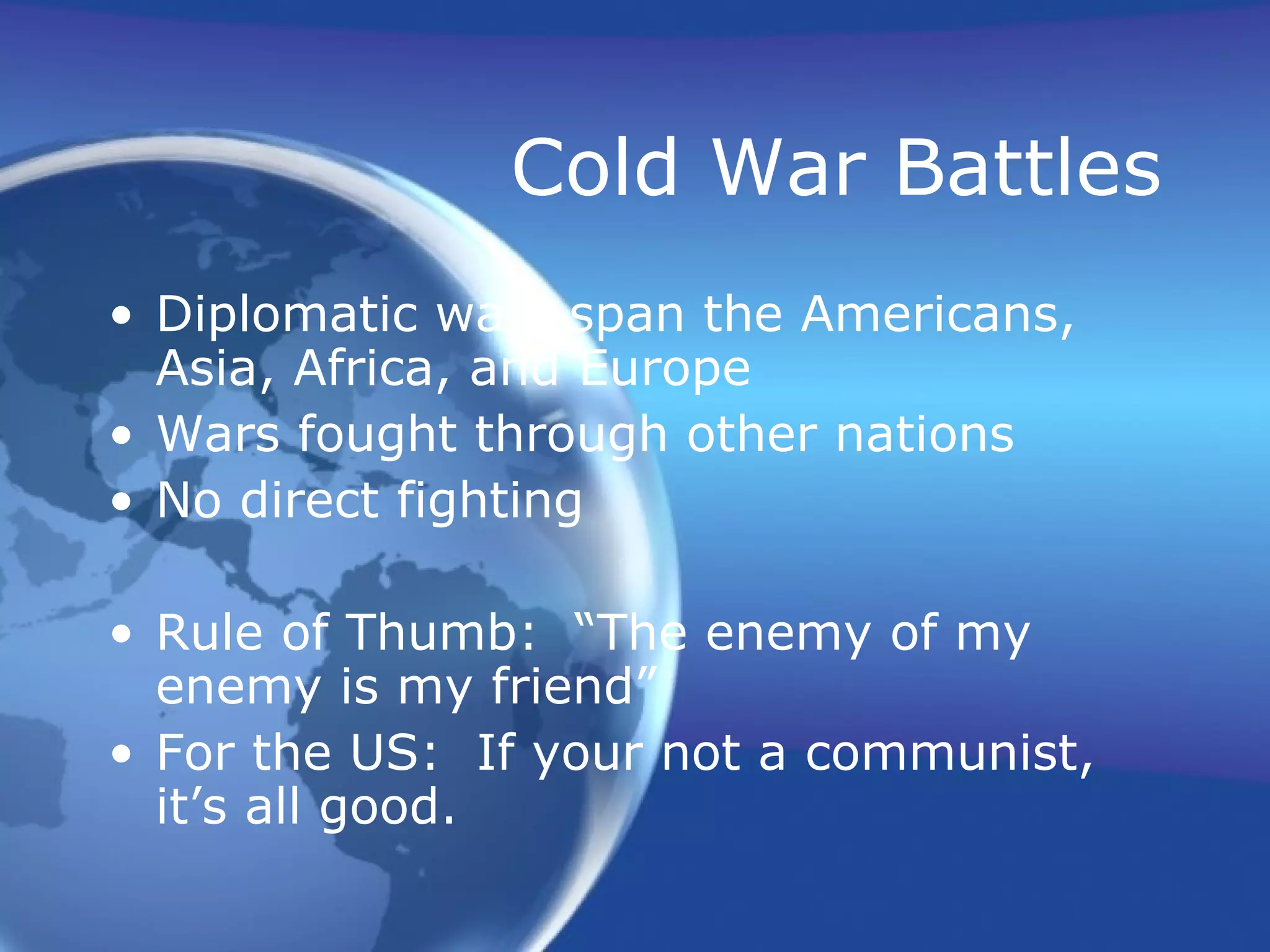 End of WWII/Cold War 2008 | PPT