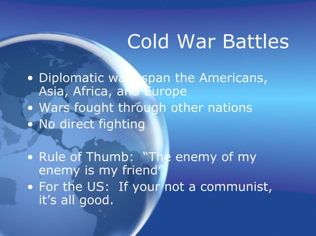 End of WWII/Cold War 2008 | PPT