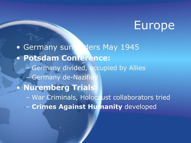 End of WWII/Cold War 2008 | PPT