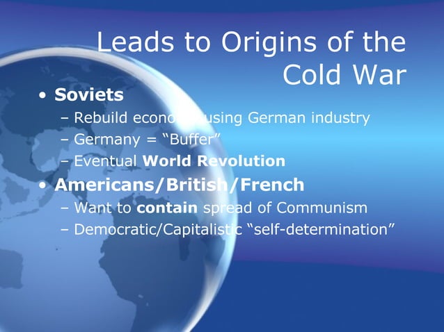 End of WWII/Cold War 2008 | PPT