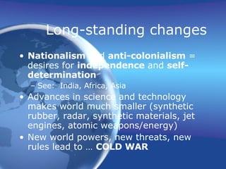 End of WWII/Cold War 2008 | PPT