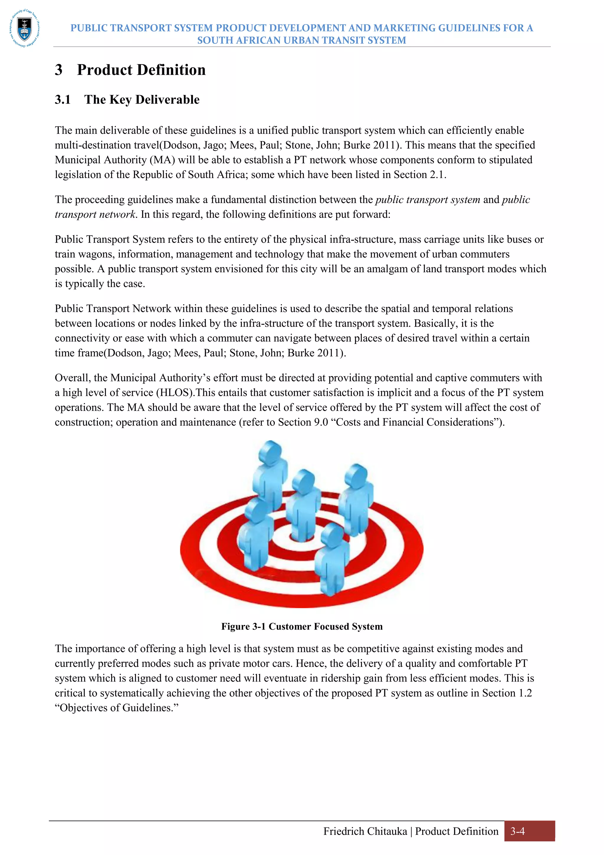 PUBLIC TRANSPORT SYSTEM PRODUCT DEVELOPMENT AND MARKETING GUIDELINES ...