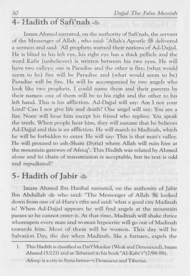 The Dajjal the False Messiah (in ISLAM) | PDF