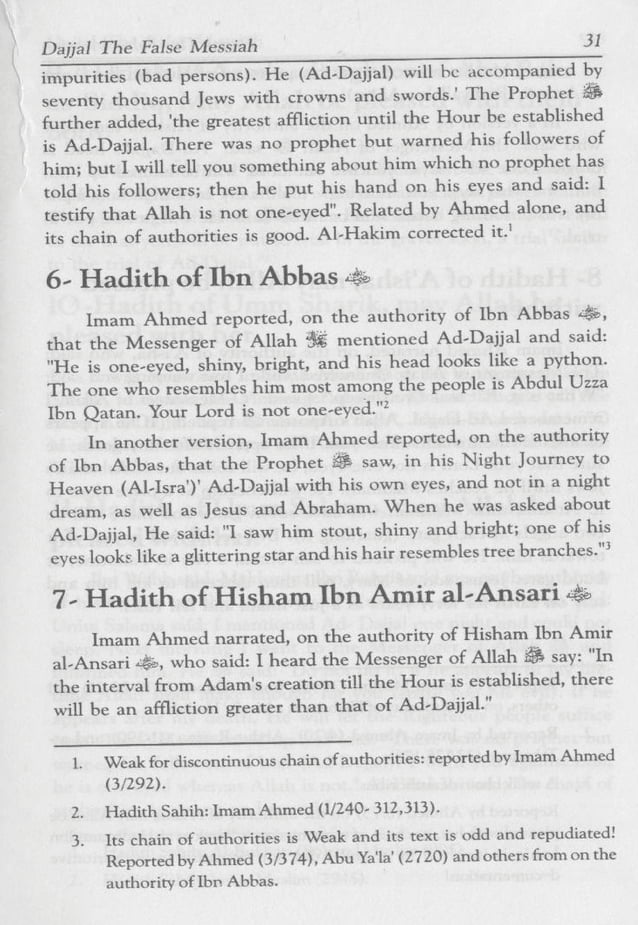 The Dajjal the False Messiah (in ISLAM) | PDF