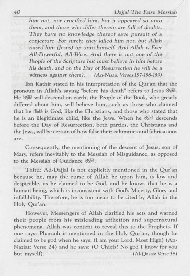 The Dajjal the False Messiah (in ISLAM) | PDF