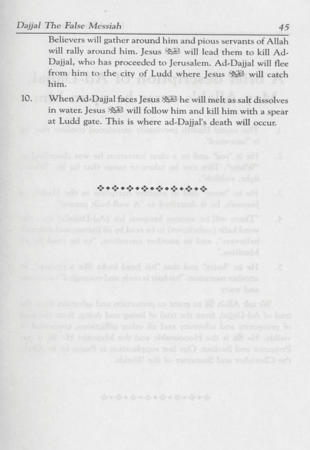 The Dajjal the False Messiah (in ISLAM) | PDF