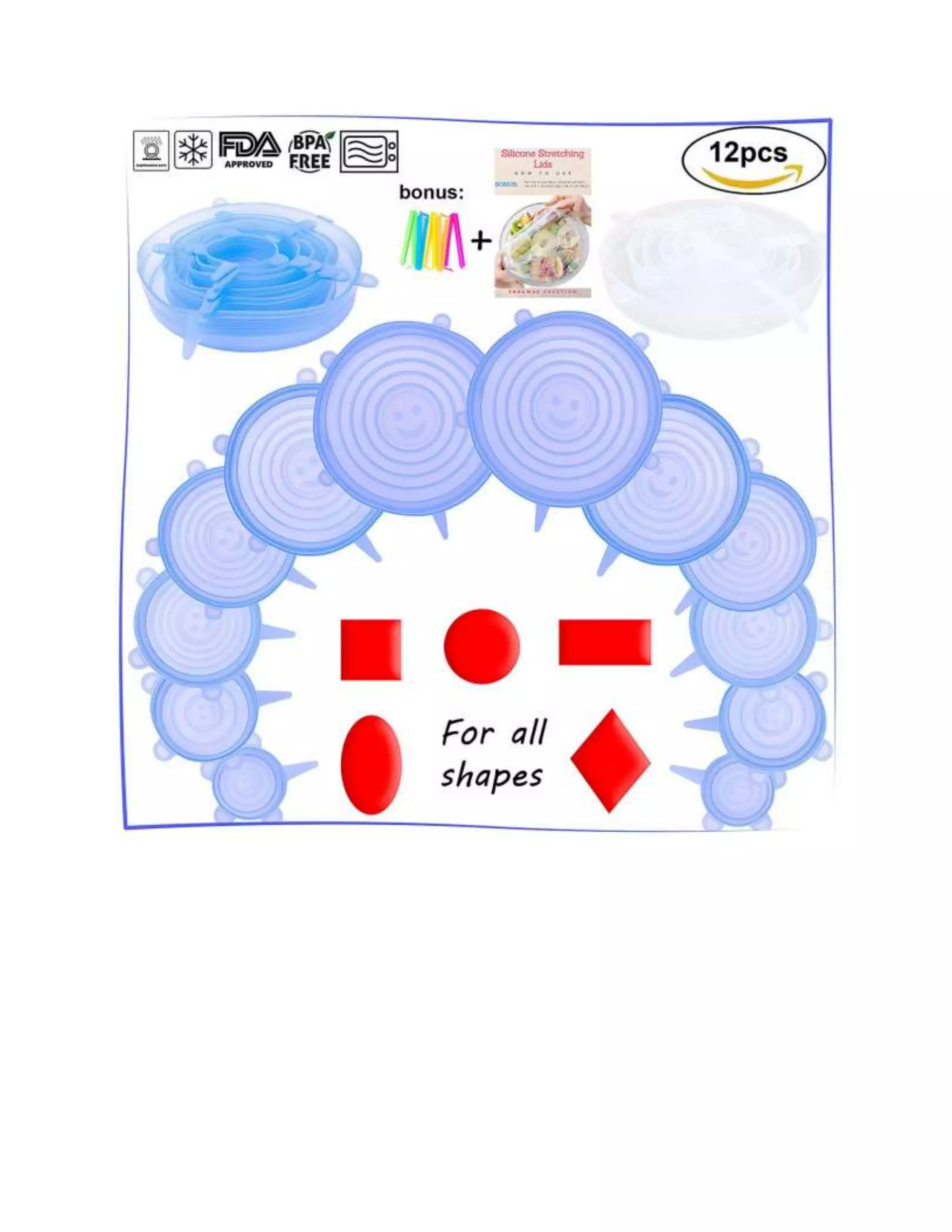 EASY TO CLEAN AND EASY TO STORE SILICONE LIDS | DOCX