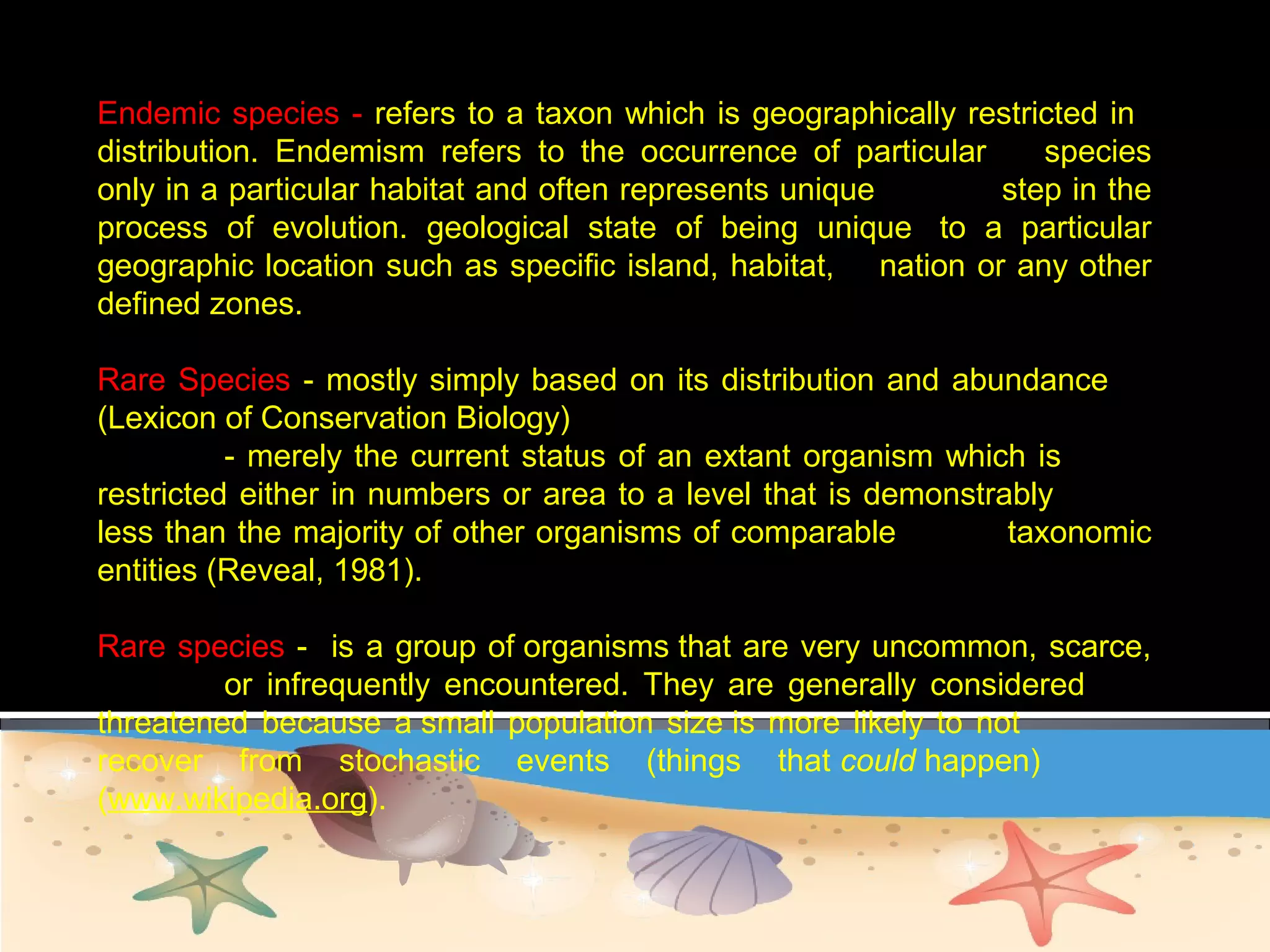 En danger and treatened | PPT