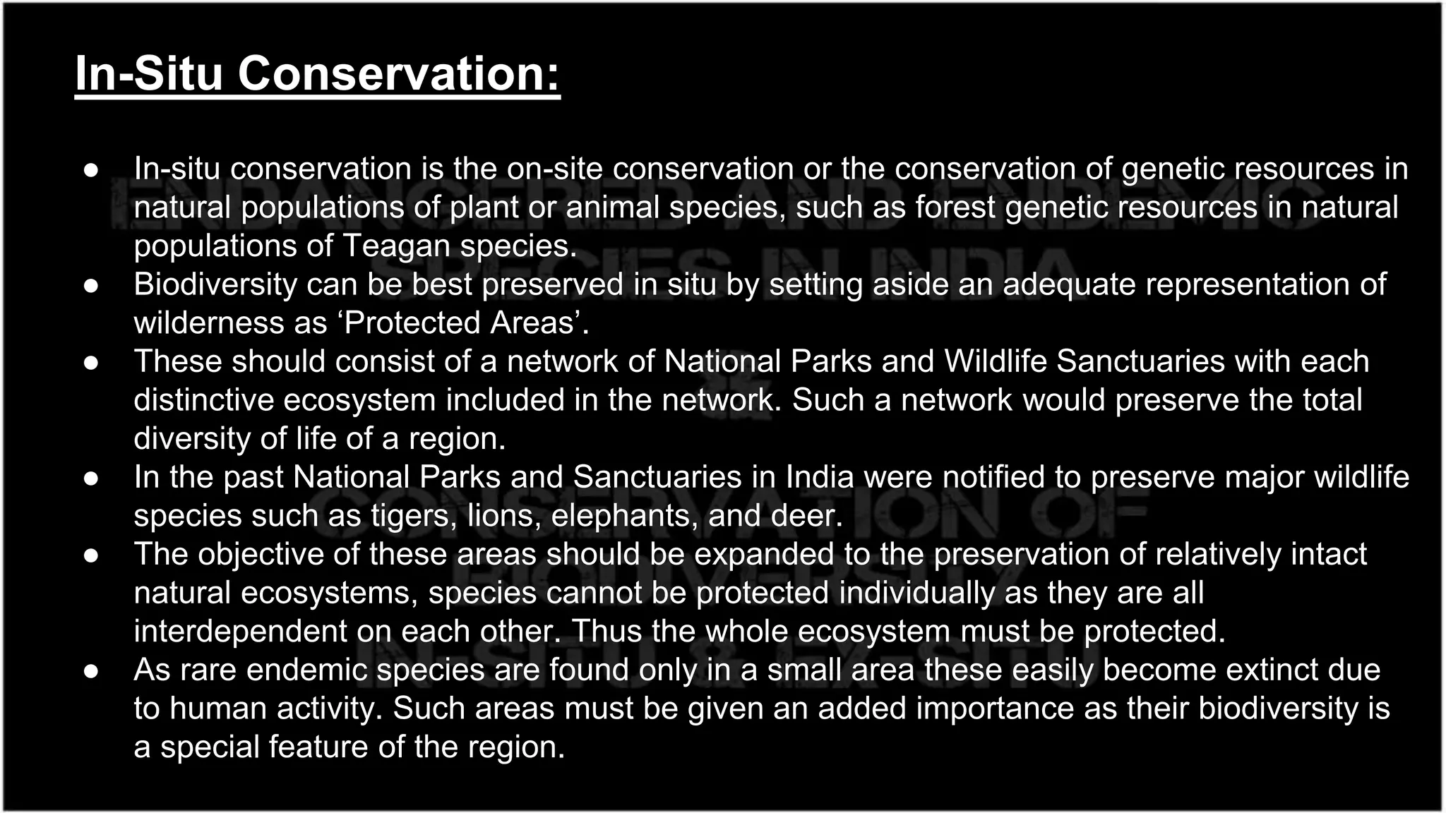 Endangered and ednemic species of india and conversation of ...