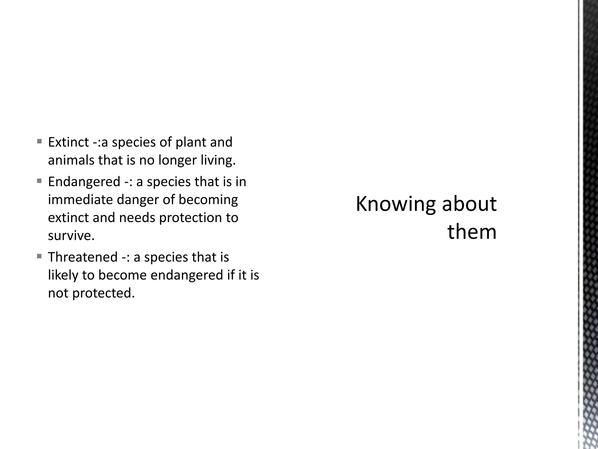 Endangered and extinct | PPT