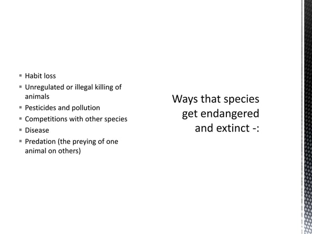 Endangered and extinct | PPT