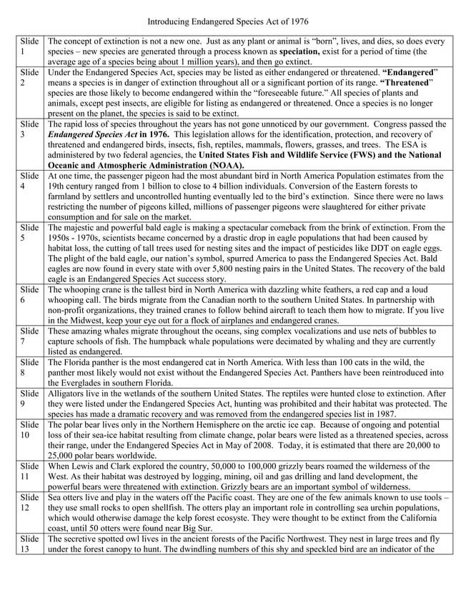 EndangeredSlide-Show-Script-vocabulary.docx