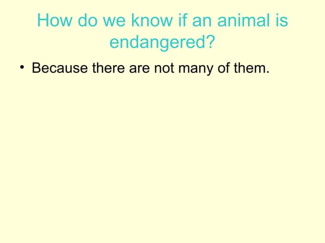 Endangered Species | PPT