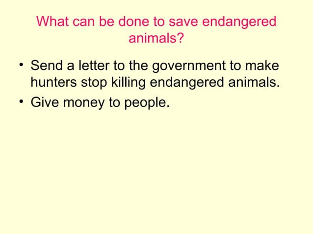 Endangered Species | PPT