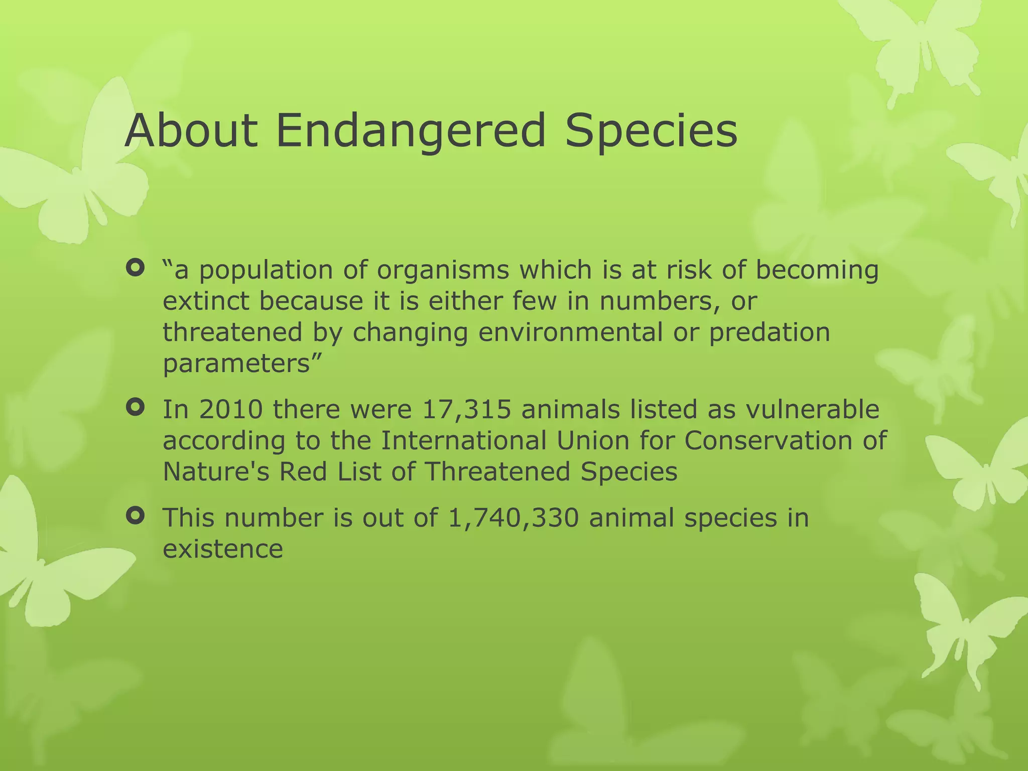 Endangered species | PPT