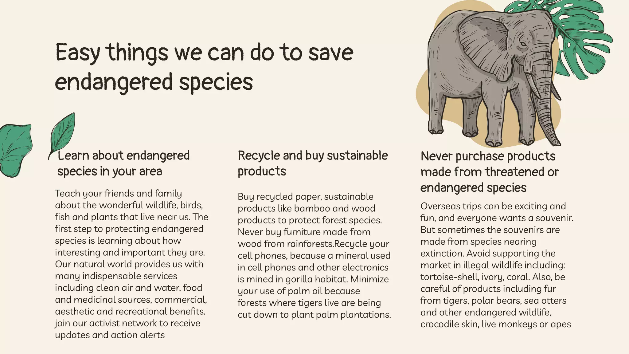 Endangered Species.pdf | Zoos & Aquariums | Attractions