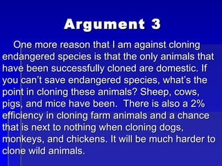 Endangered species cloning | PPT