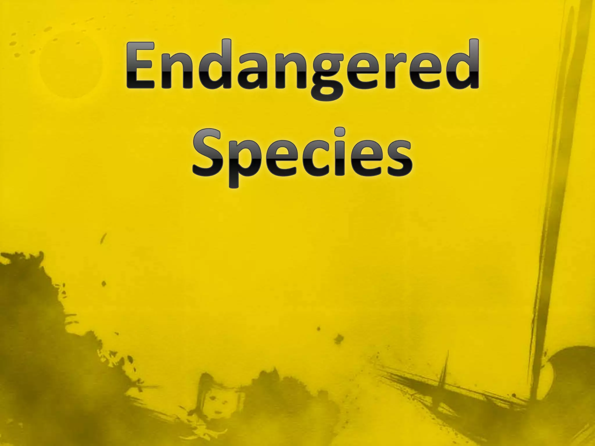 Endangered species | PPTX