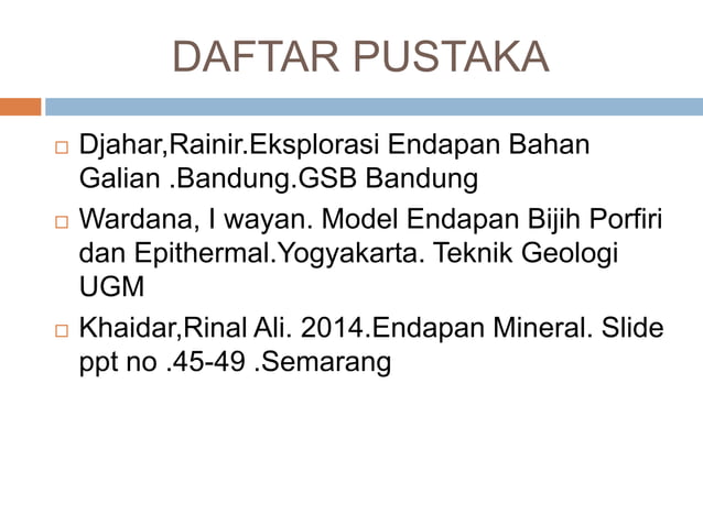 Endapan epithermal agus sabar | PPTX
