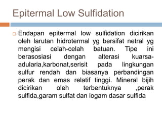 Endapan epithermal agus sabar | PPTX